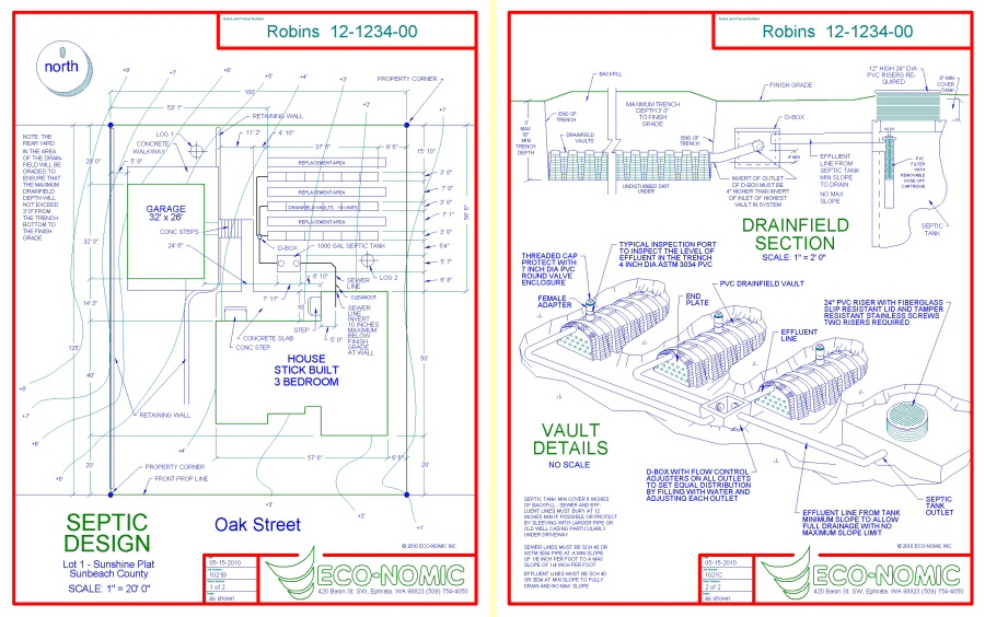 Eco-Nomic – Septic plans and design